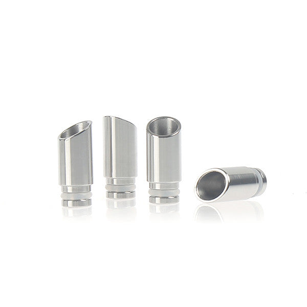 Smooth Slash Cut Exhaust Style Wide Bore Stainless Steel Drip Tip (SS0 ...