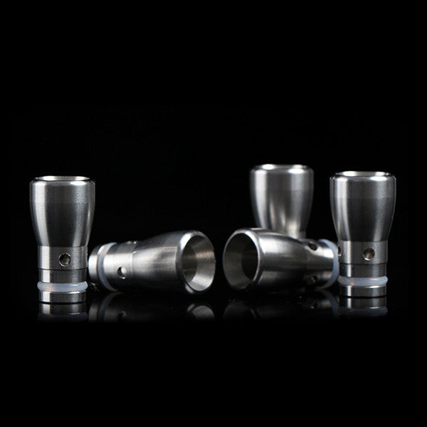 Drilled & Tapered Wide Bore Stainless Steel Drip Tip (SS018) – The Drip ...