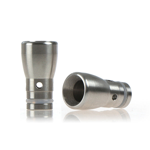 Drilled & Tapered Wide Bore Stainless Steel Drip Tip (SS018) – The Drip ...