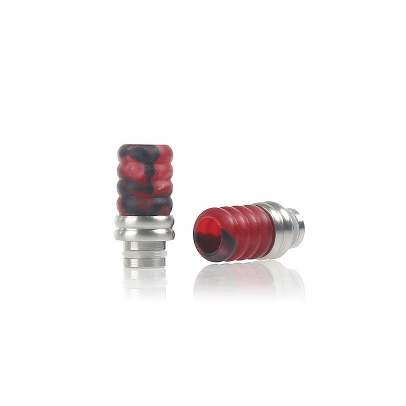 Stainless Steel & Acrylic Ribbed Wide Bore Drip Tips (ACR004) – The ...